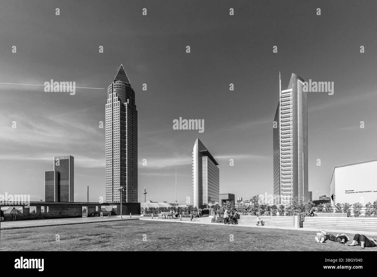 FRANKFURT AM MAIN, GERMANY - MAY 5, 2016: The Trade Fair Tower ...