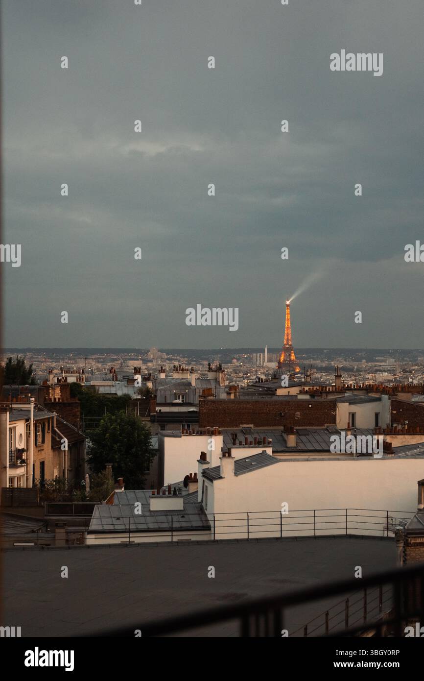 Sunny parisian rooftops in hi-res stock photography and images - Alamy