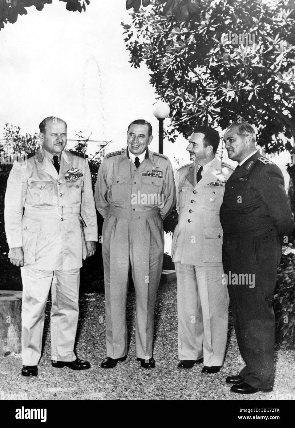Left to right: Air Marshall E. P. Kelaidis, General Aldo Urbani, Major ...