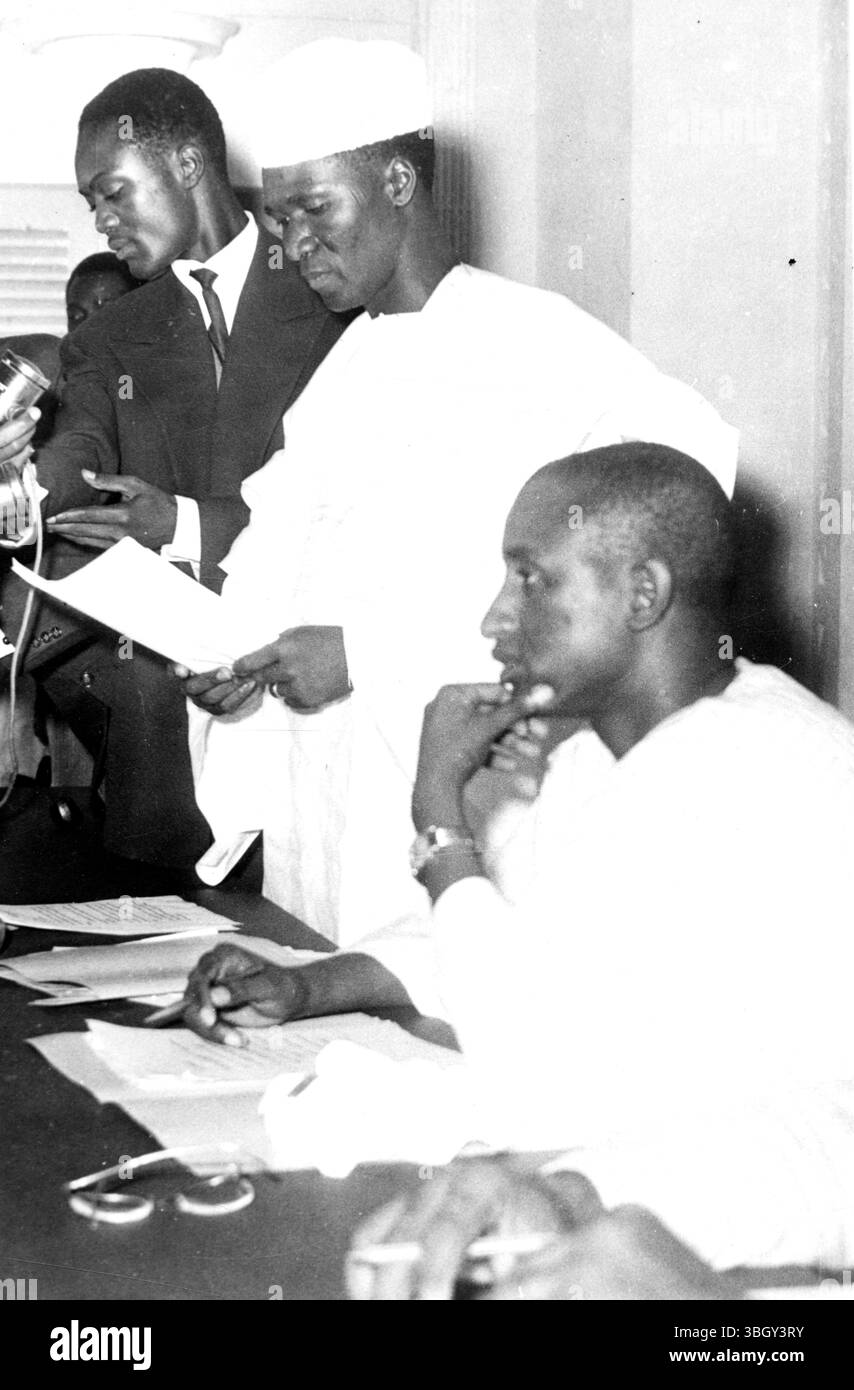 Sekou Toure and Diallo Saifoulaye. 4 October 1958 Stock Photo - Alamy