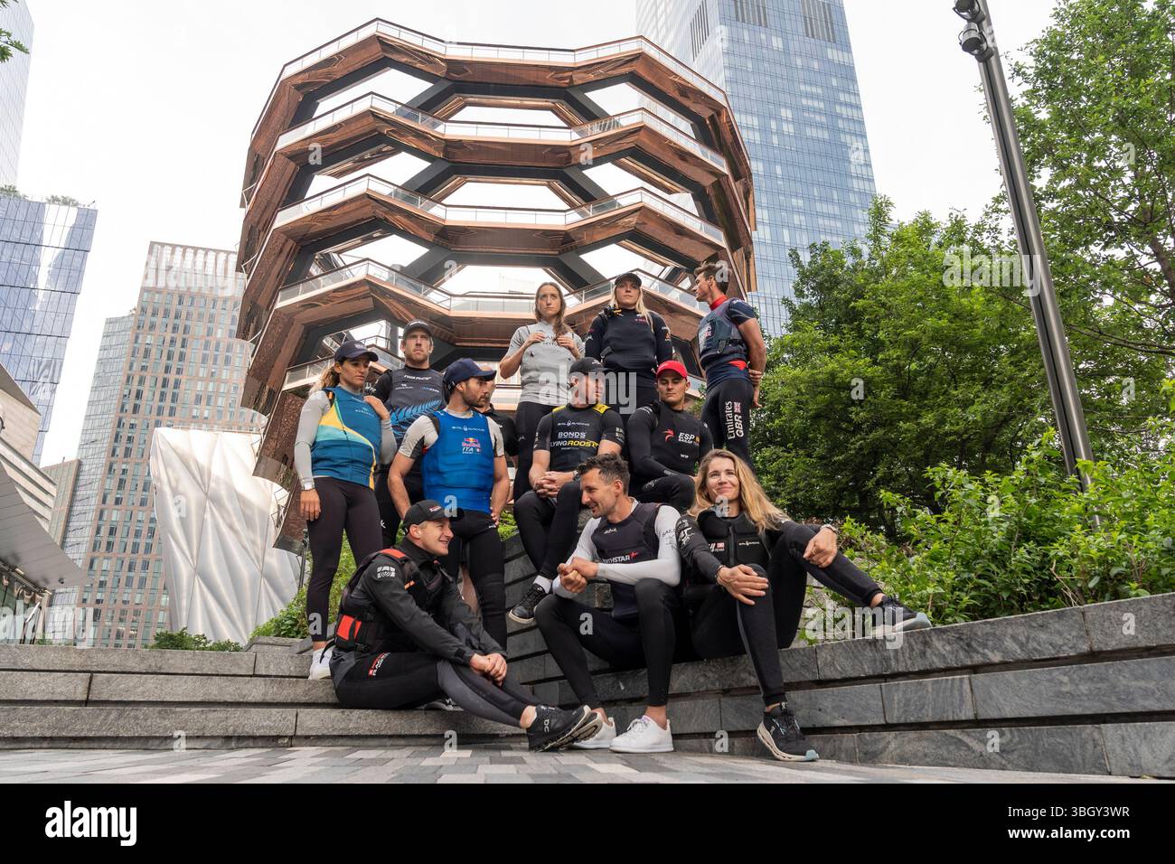 New York, New York, USA. 5th June, 2025. Team representative pose in ...