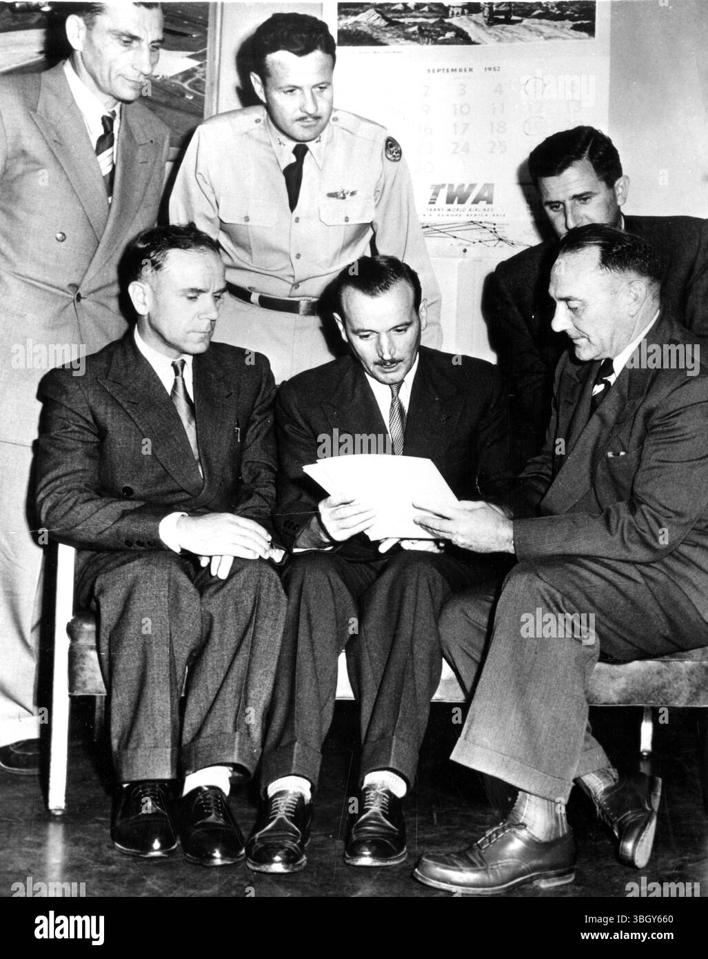 Yugoslav military mission. Four members of Marshal Tito's Yugoslavian ...