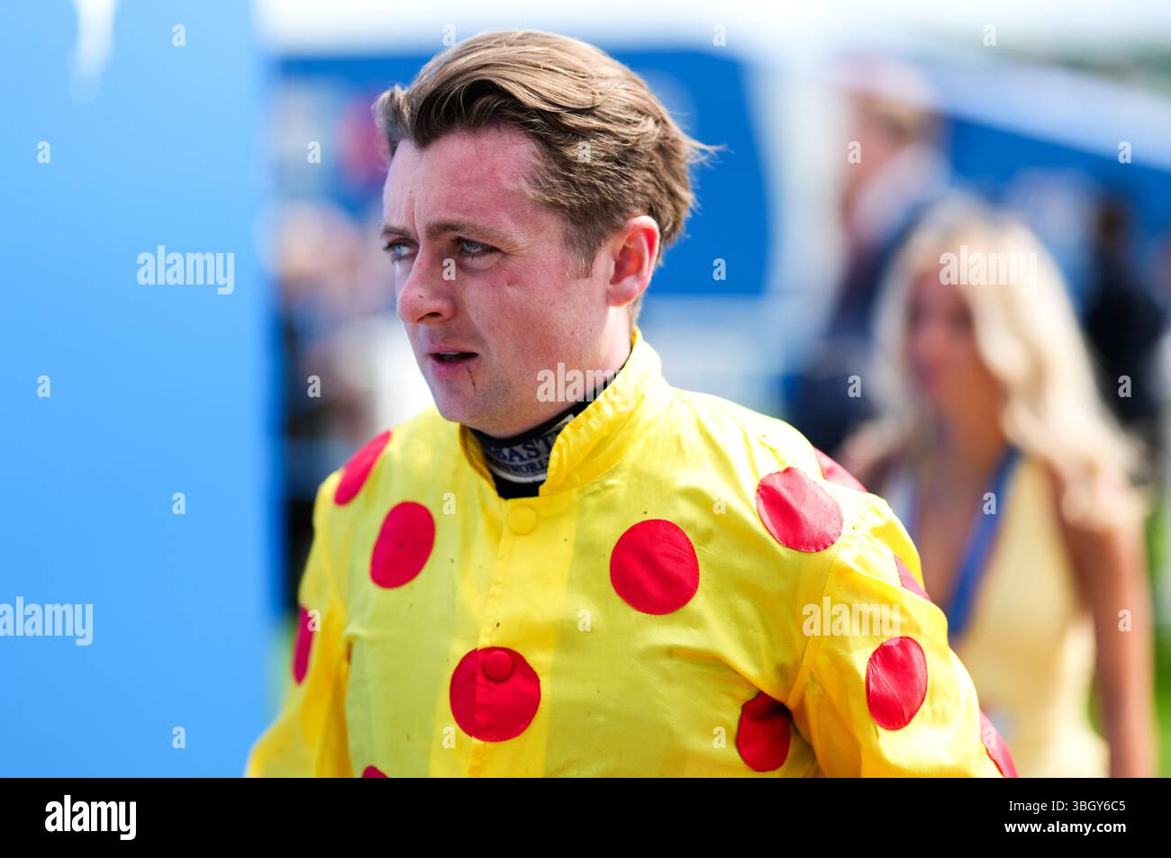 Jockey Adam Farragher at Epsom Downs Racecourse. Picture date: Friday ...