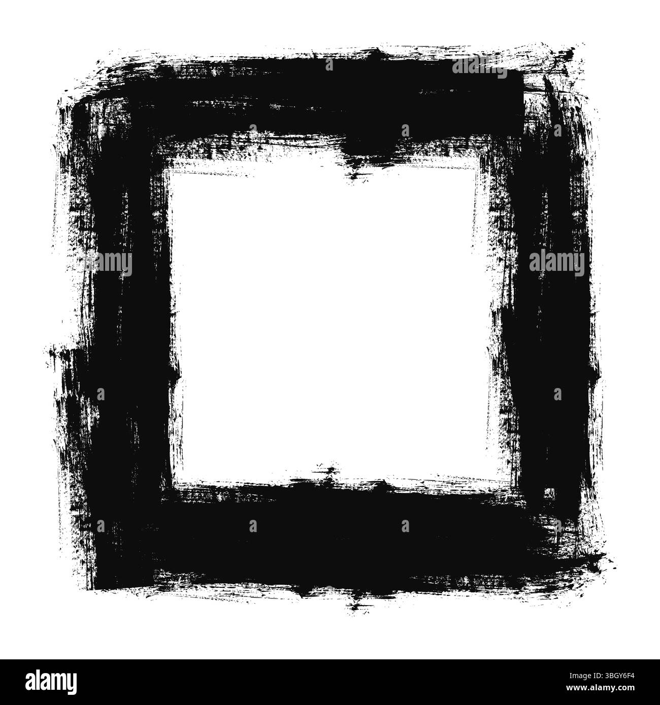 Rectangular frame black ink Stock Vector Images - Alamy