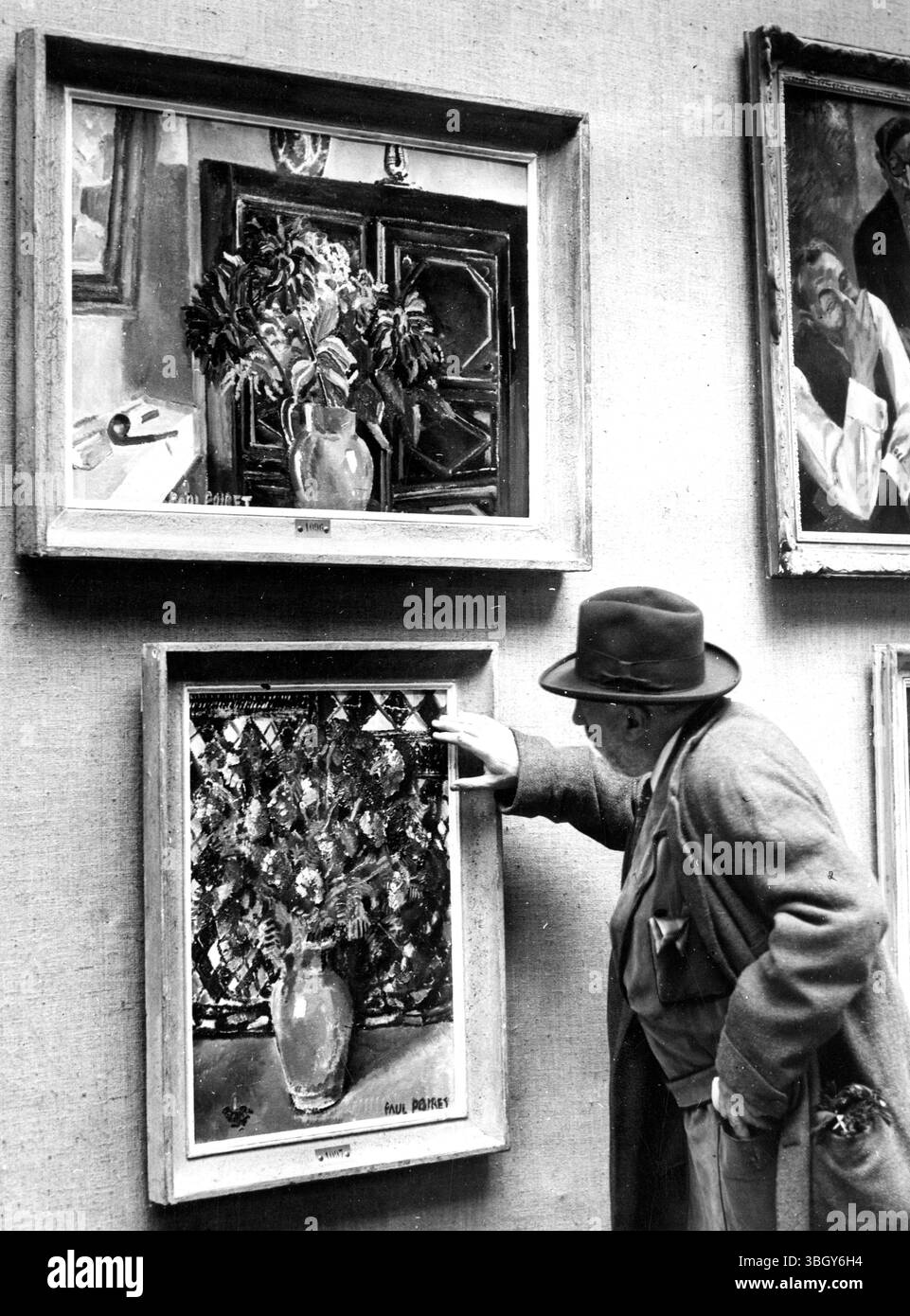 Paul Poiret, famous Parisian dress designer and 2 of his paintings at ...