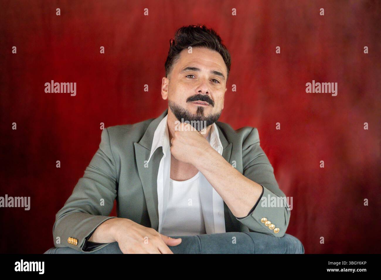 Singer Riki Rivera poses for Europa Press, June 6, 2025, in Madrid ...