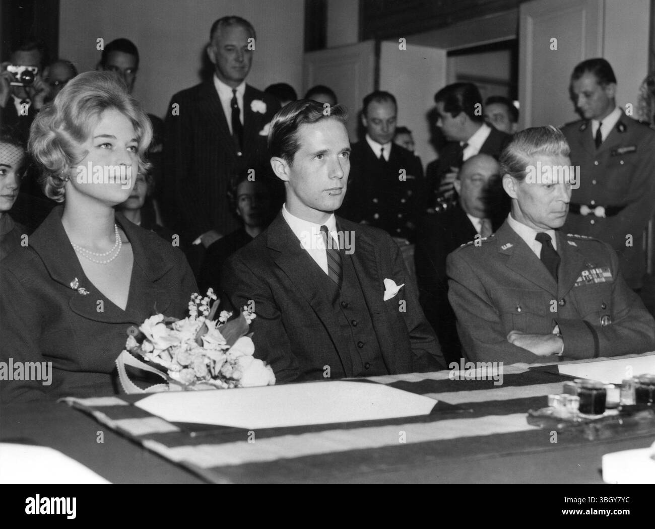 General Lauris Norstad with his wife Kristin Norstand and Nicholas ...