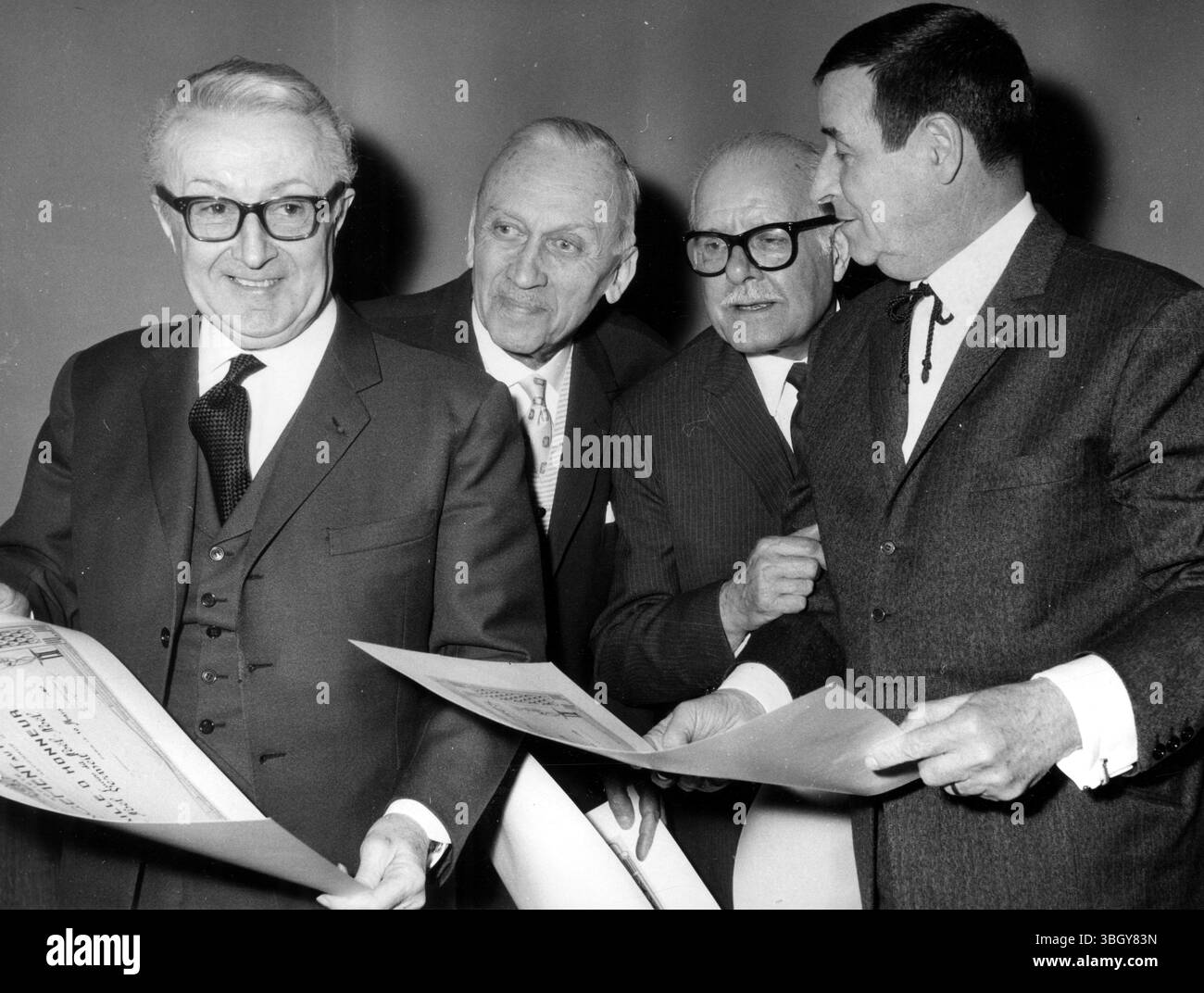 Left to Right: Noel Noel, Jean Marsac, Andre Luguet and Christian ...