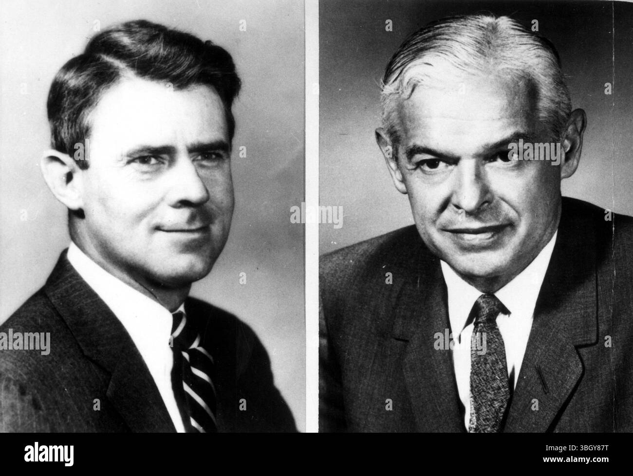 Right: Cyrus R. Vance Left: Paul H. Nitze 27 November 1967 Stock Photo ...