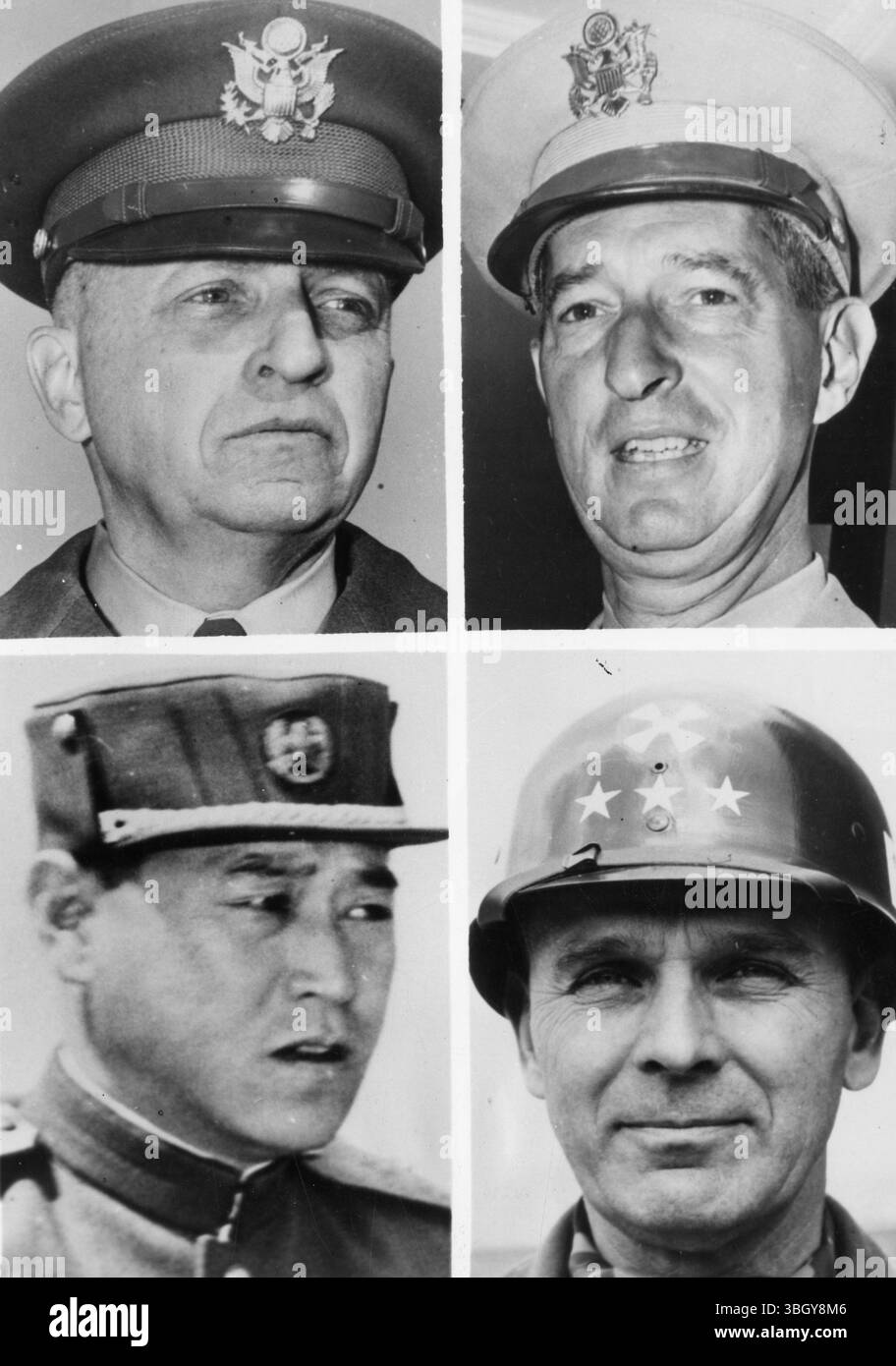 General Mark Clark (upper right, UN Commander in Korea), Lieutenant ...