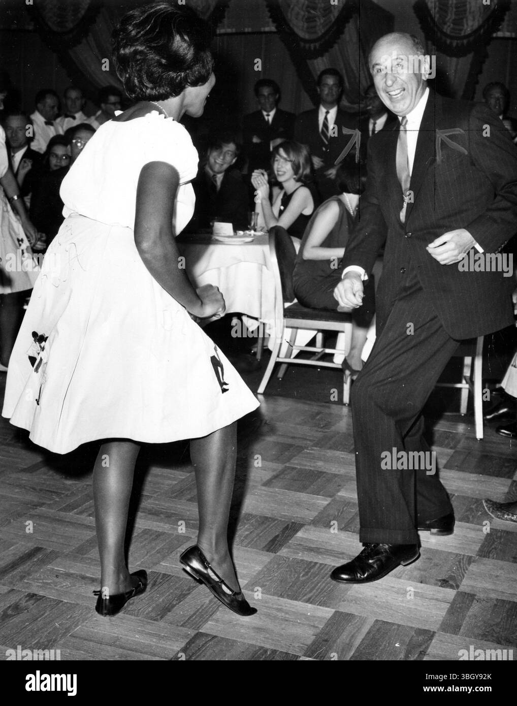 Arthur Murray taking a "Jamaica Ska" dancing lesson. 26 April 1964 ...