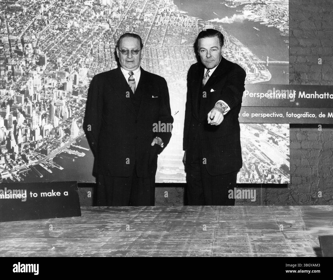 Ambassador Henry Cabot Lodge Jr (right), US delegate to the United ...