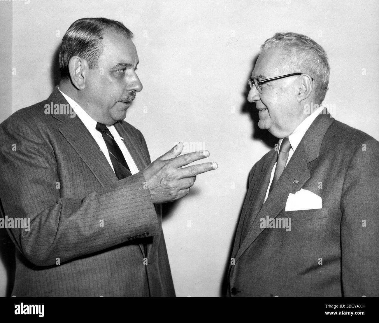 Luis Munoz Marin (left), Governor of Puerto Rico who arrived in New ...