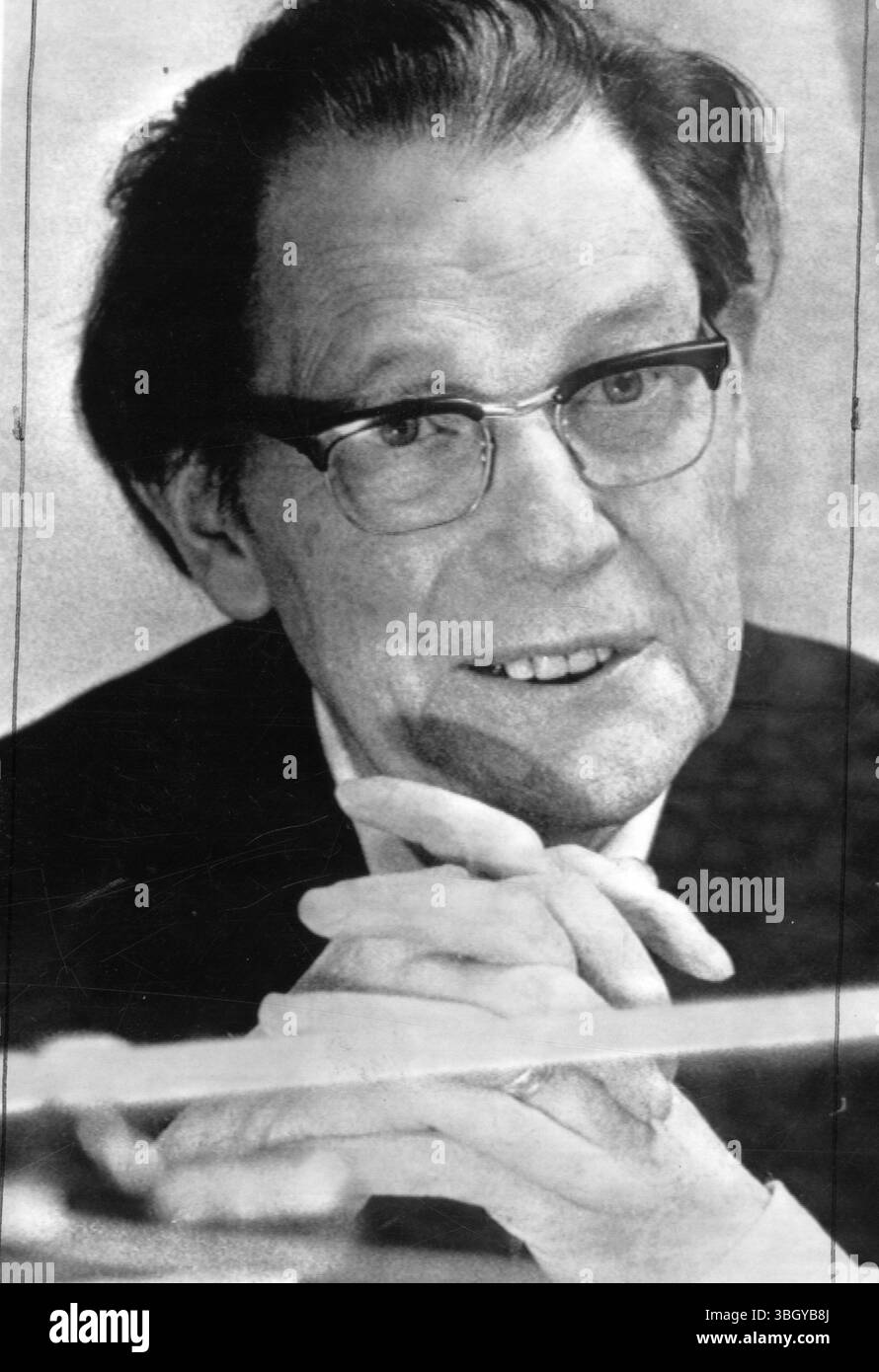 Harry Martinson 4 October 1974 Stock Photo - Alamy