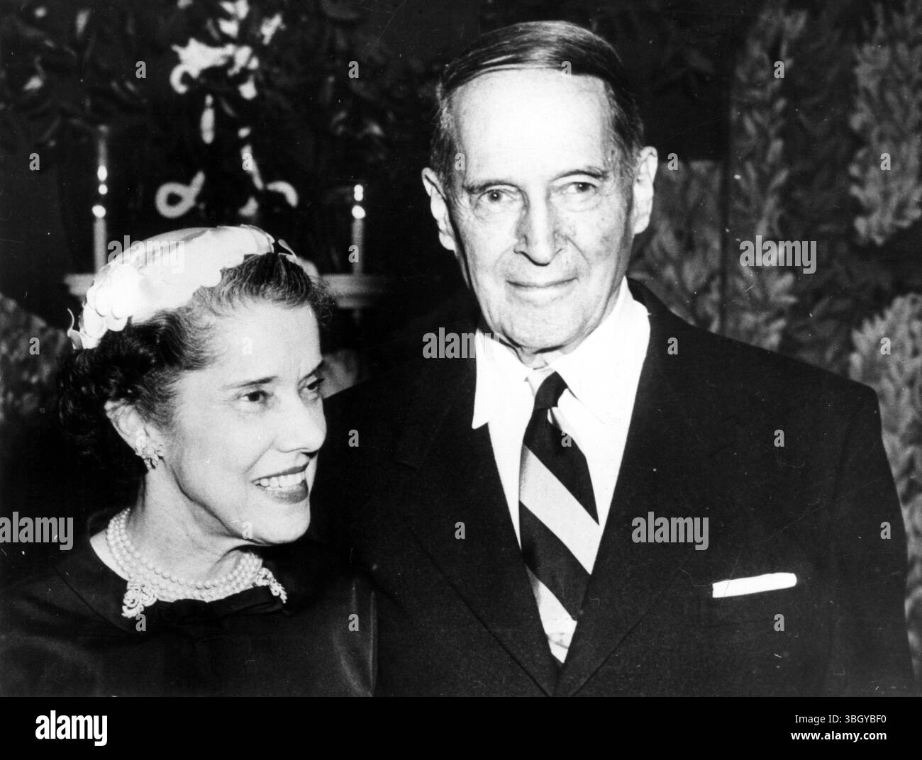 General Douglas MacArthur with his wife Mrs MacArthur. 29 January 1960 ...