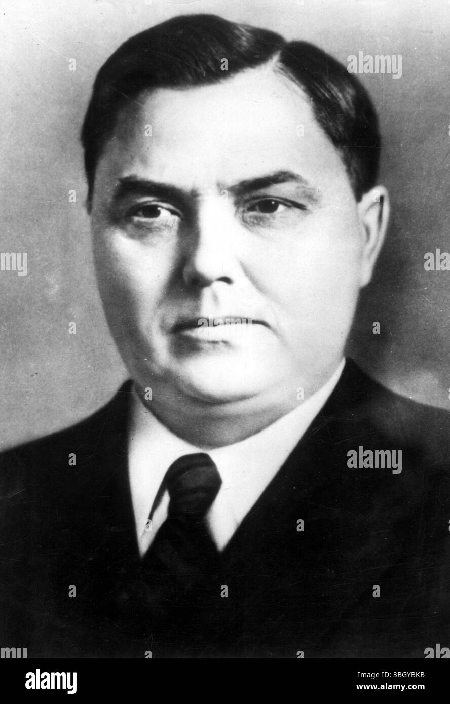 Soviet politician and Communist Party leader, Georgi Malenkov. 8 ...