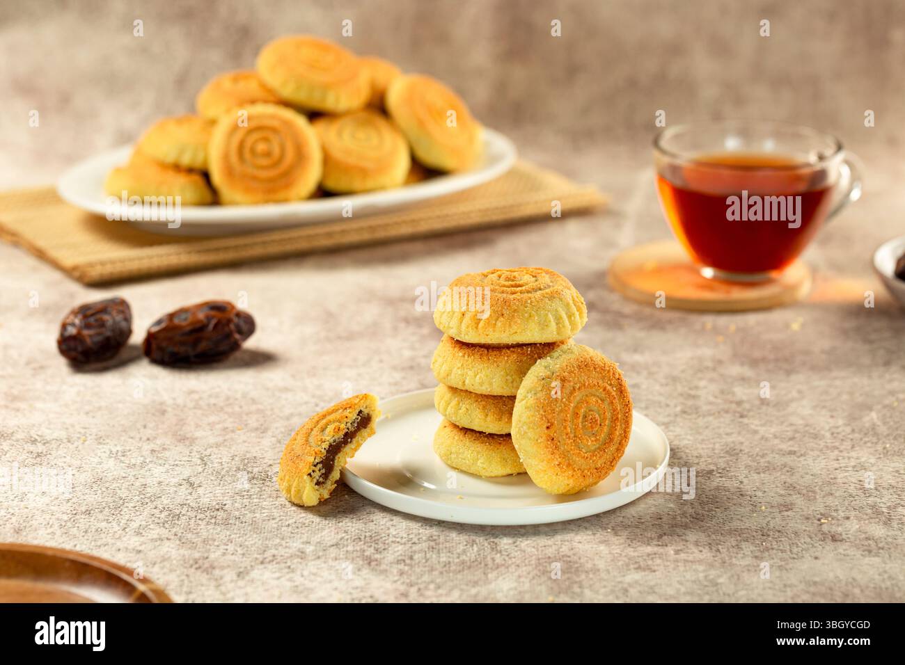 Date maamoul, traditional Saudi Arabic Middle Eastern hospitality Stock ...