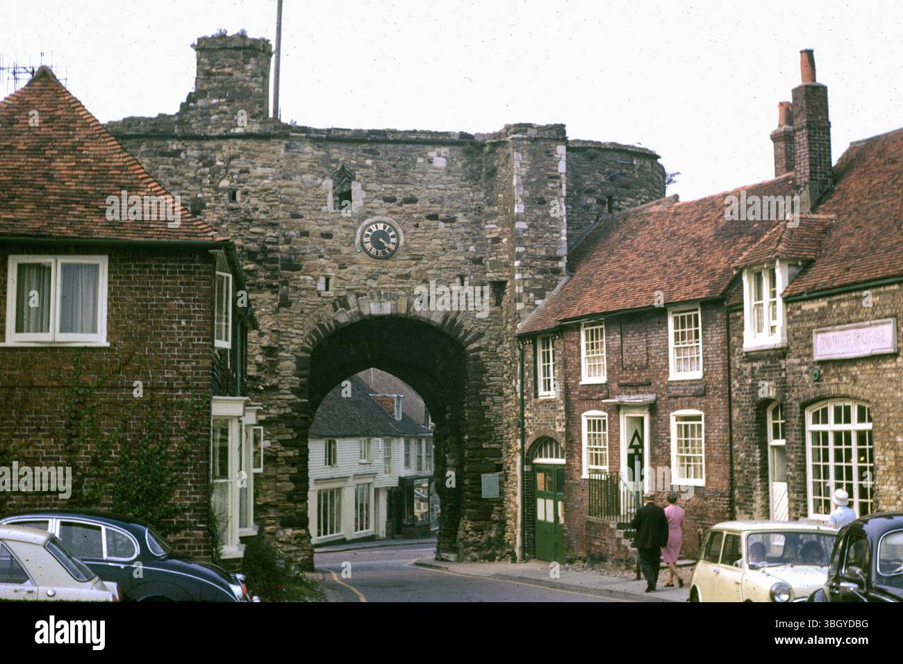 Landgate in Rye town wall in 1970 Stock Photo - Alamy