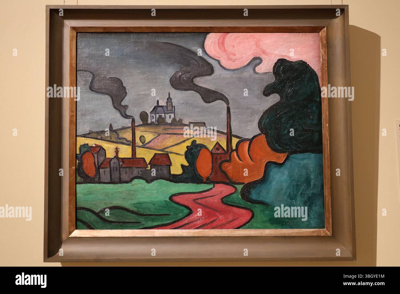 Bohumil Kubista - Landscape with Small Church, Belvedere Palace in ...