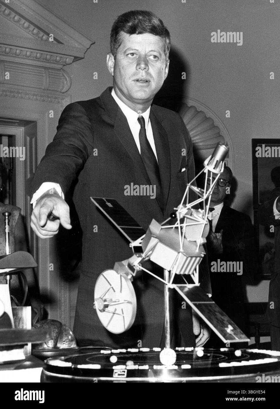 President John Fitzgerald Kennedy received this scale model of Mariner ...