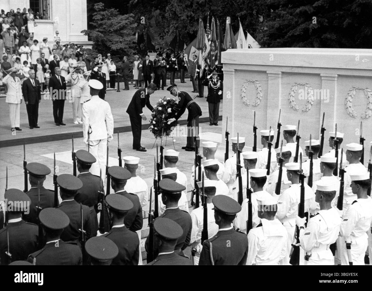 President John Fitzgerald Kennedy leads the nation in the observance of ...