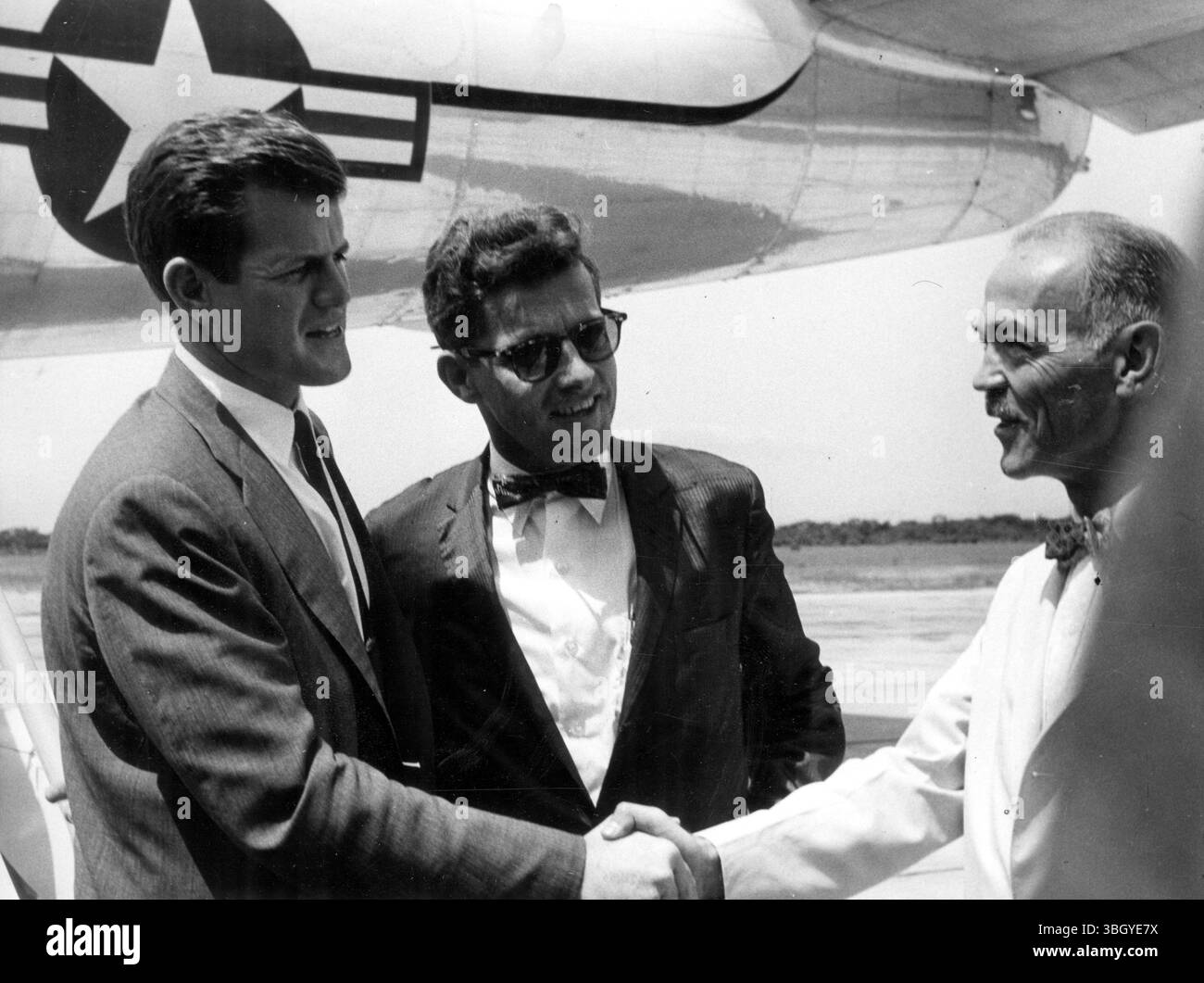 Senator Edward Kennedy seen here with Gall McGee and Clark Timberlake ...