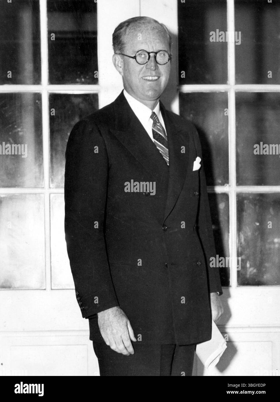 Joseph Patrick Kennedy, chairman of the Maritime Commission, arriving ...