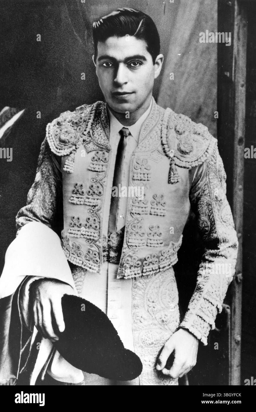 Sam James, the only American male bullfighter Mexico, is seen wearing ...