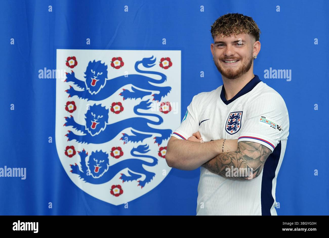 England's Harvey Elliott during a media session at St George's Park ...