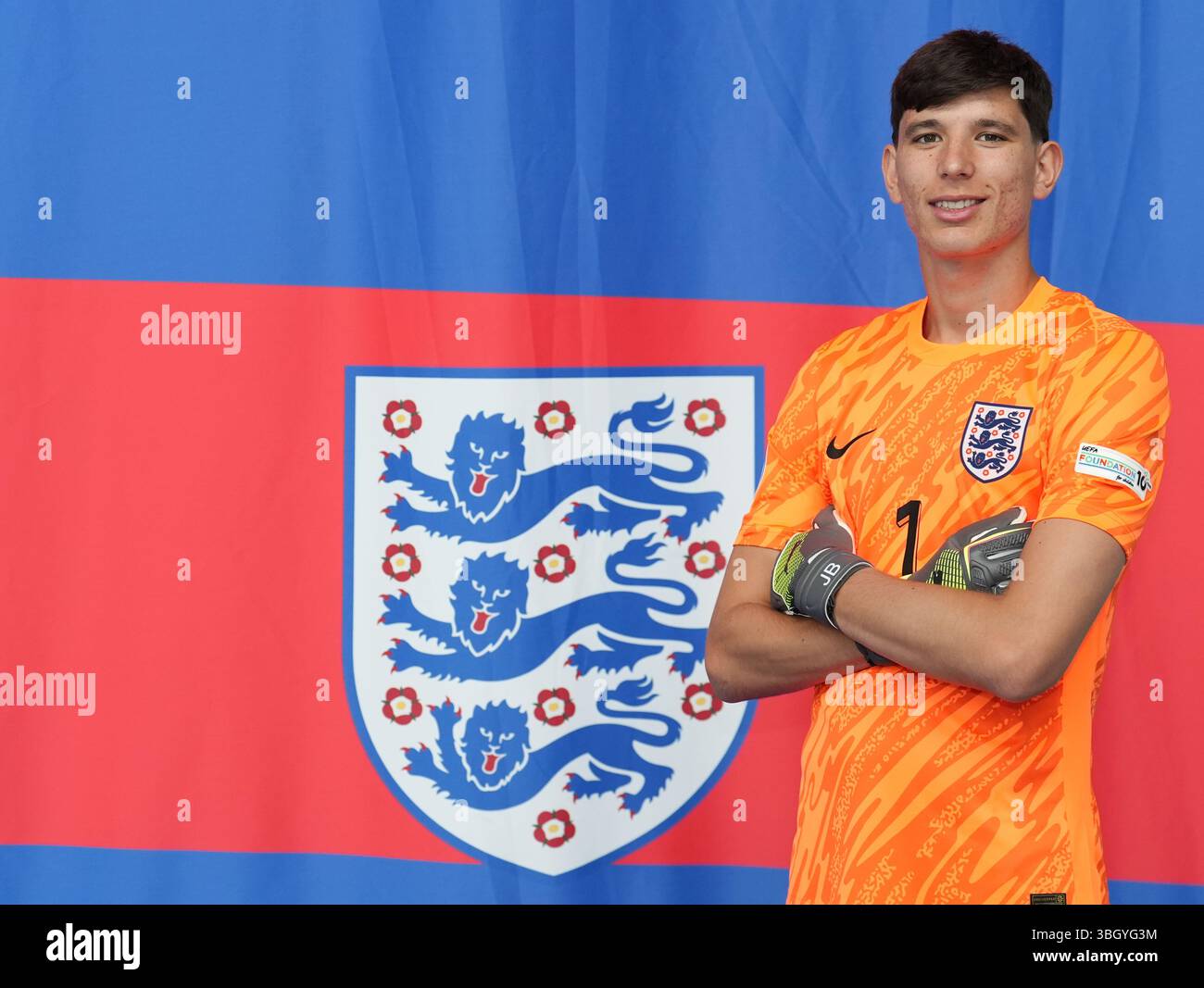 England goalkeeper James Beadle during a media session at St George's ...