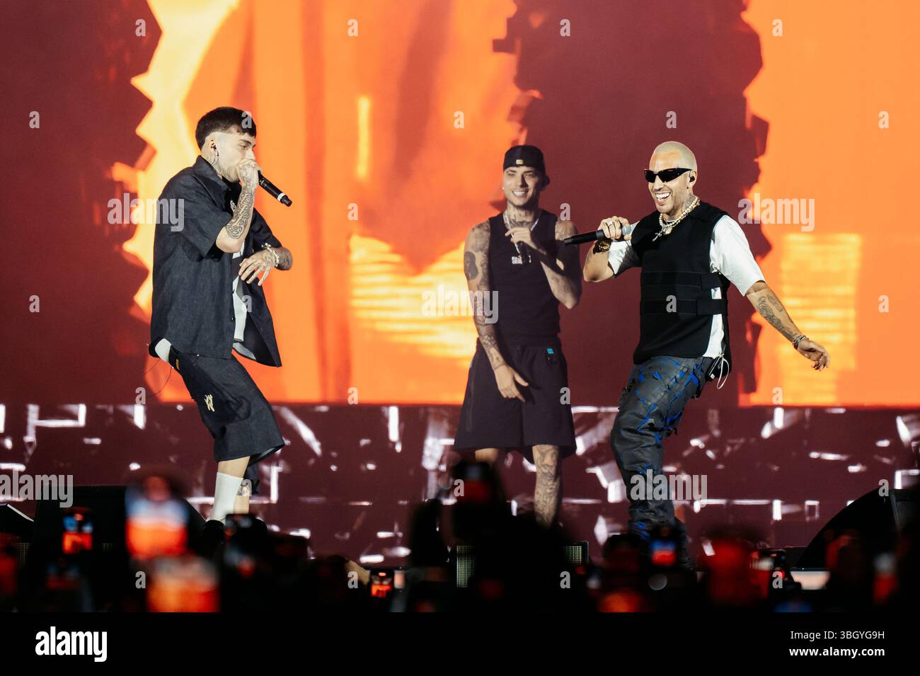 June 5, 2025, Naples, Salerno, Italy: Italian rappers Shiva aka Andrea ...