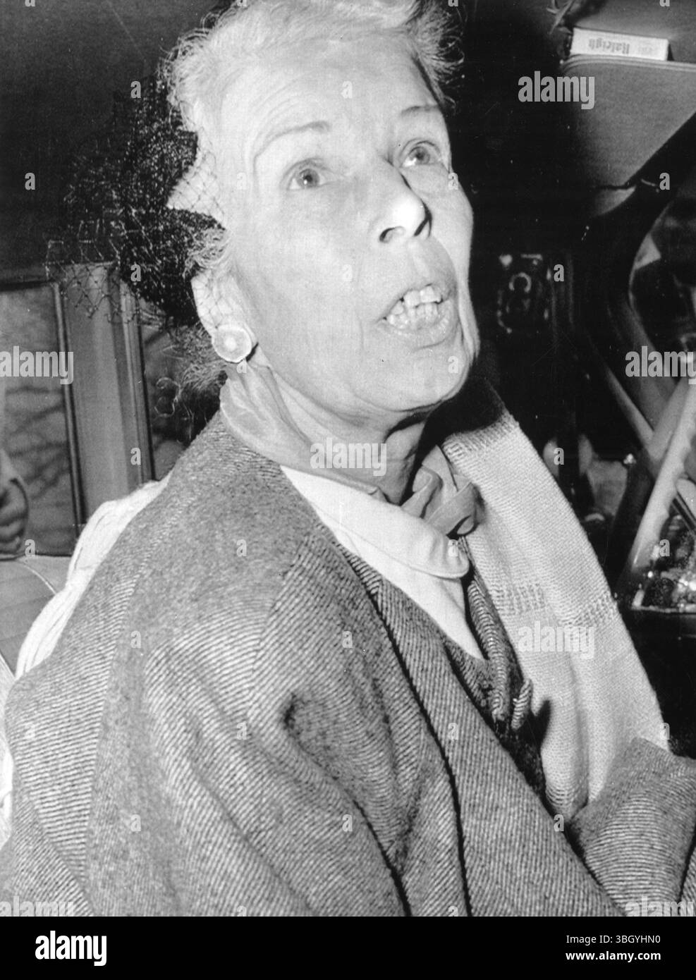 Mildred E Gillars, known as "Axis Sally" during World War II, is shown ...