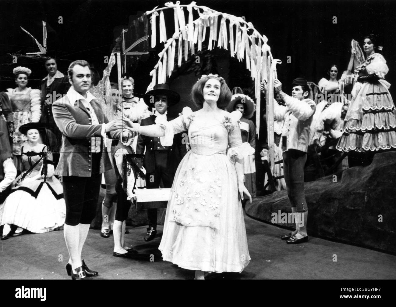 World-renowned Australian soprano Joan Sutherland in the role of Amina ...