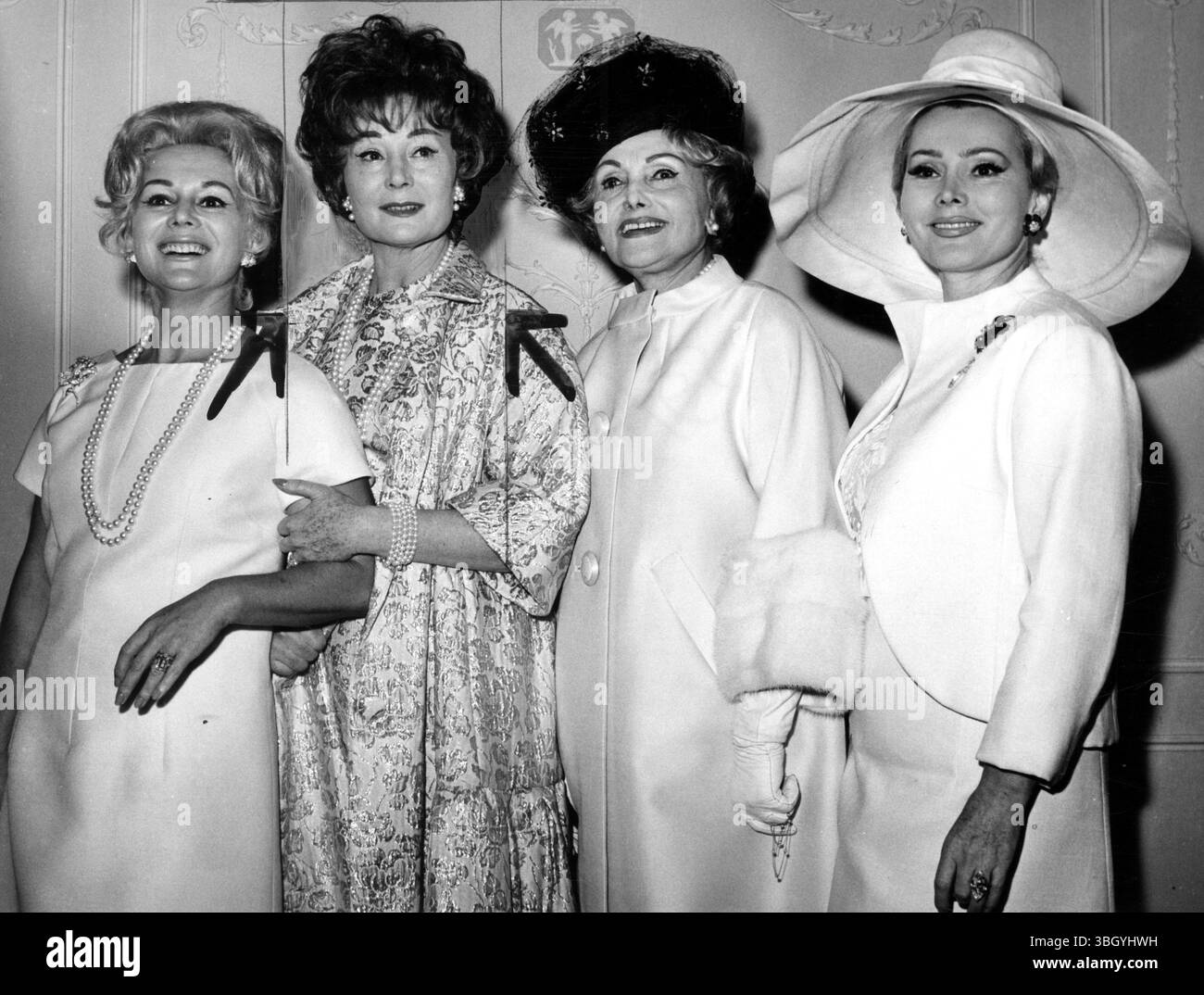 Jolie Gabor (3rd from left) and her daughters (left to right): Eva ...