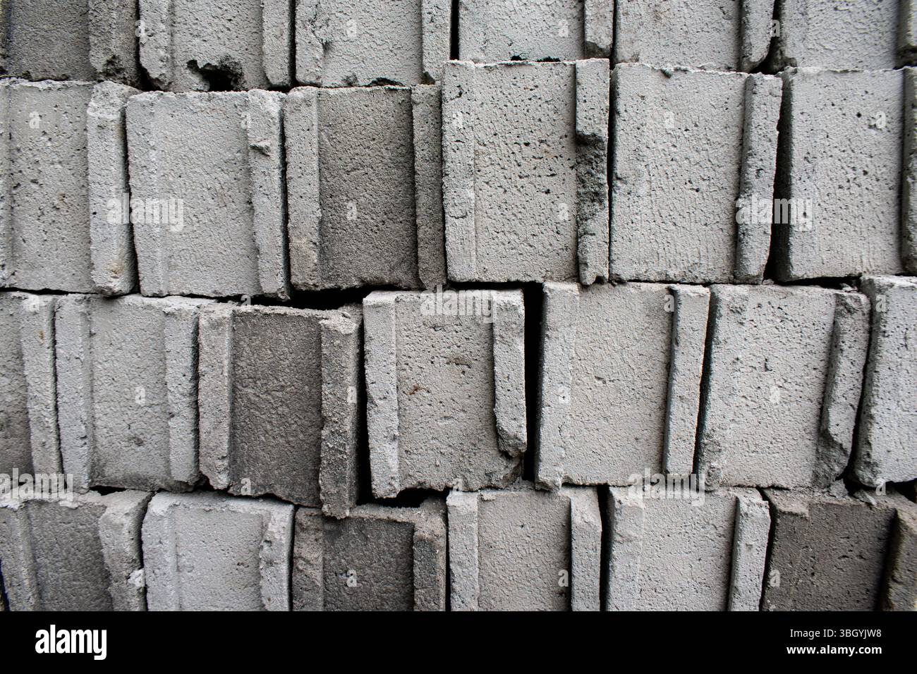 Stacked Concrete Blocks Texture – Industrial Building Material Stock ...