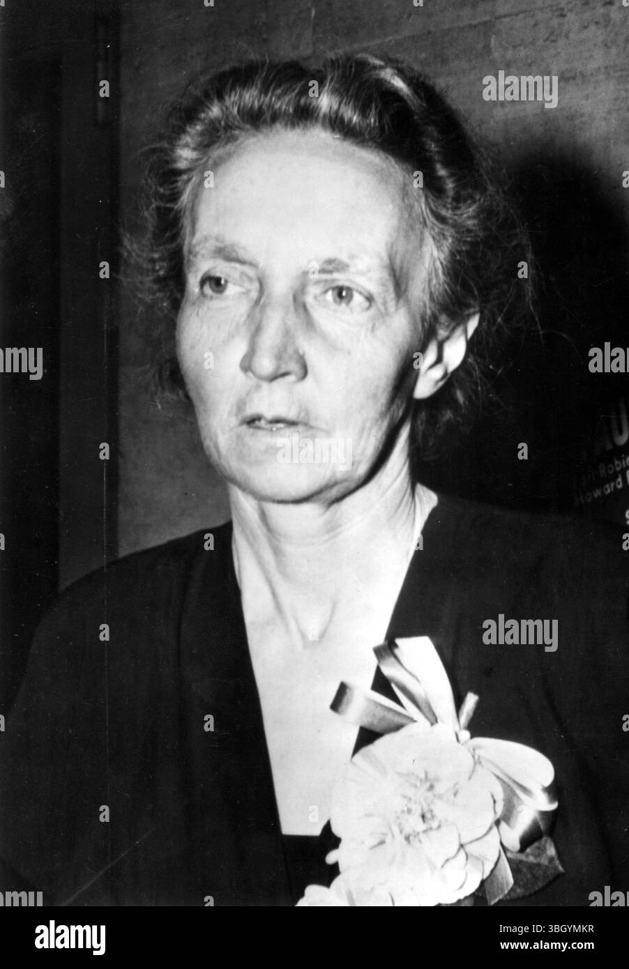 A recent portrait of Madame Irene Joliot Curie , the daughter of Pierre ...