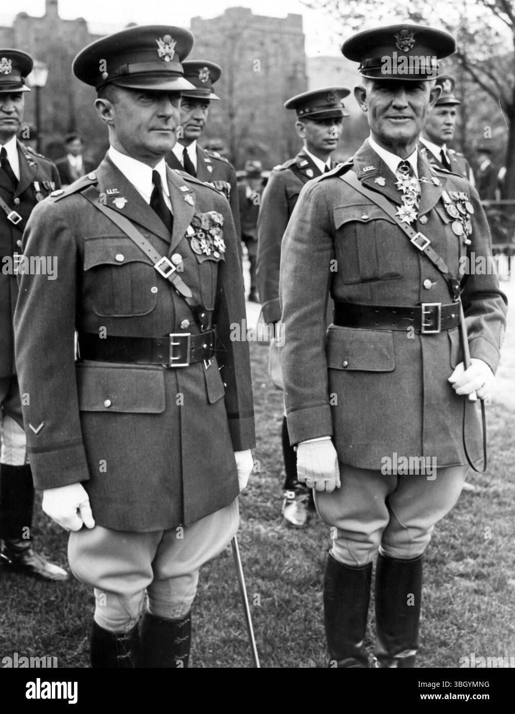 Lieutenant Colonel Robert C Richardson ( left ) , Commander of Cadets ...