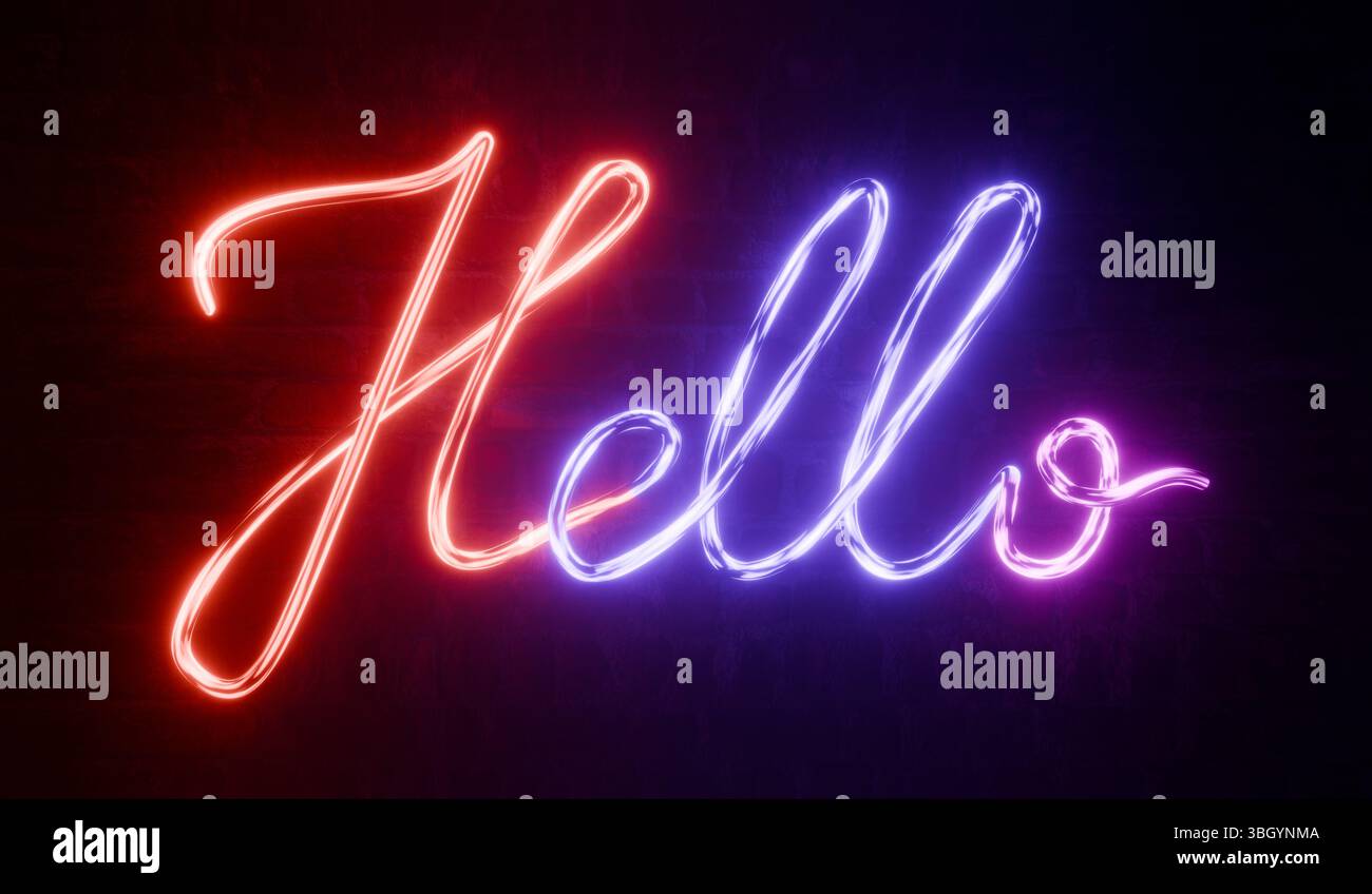 Blue script typography hi-res stock photography and images - Alamy