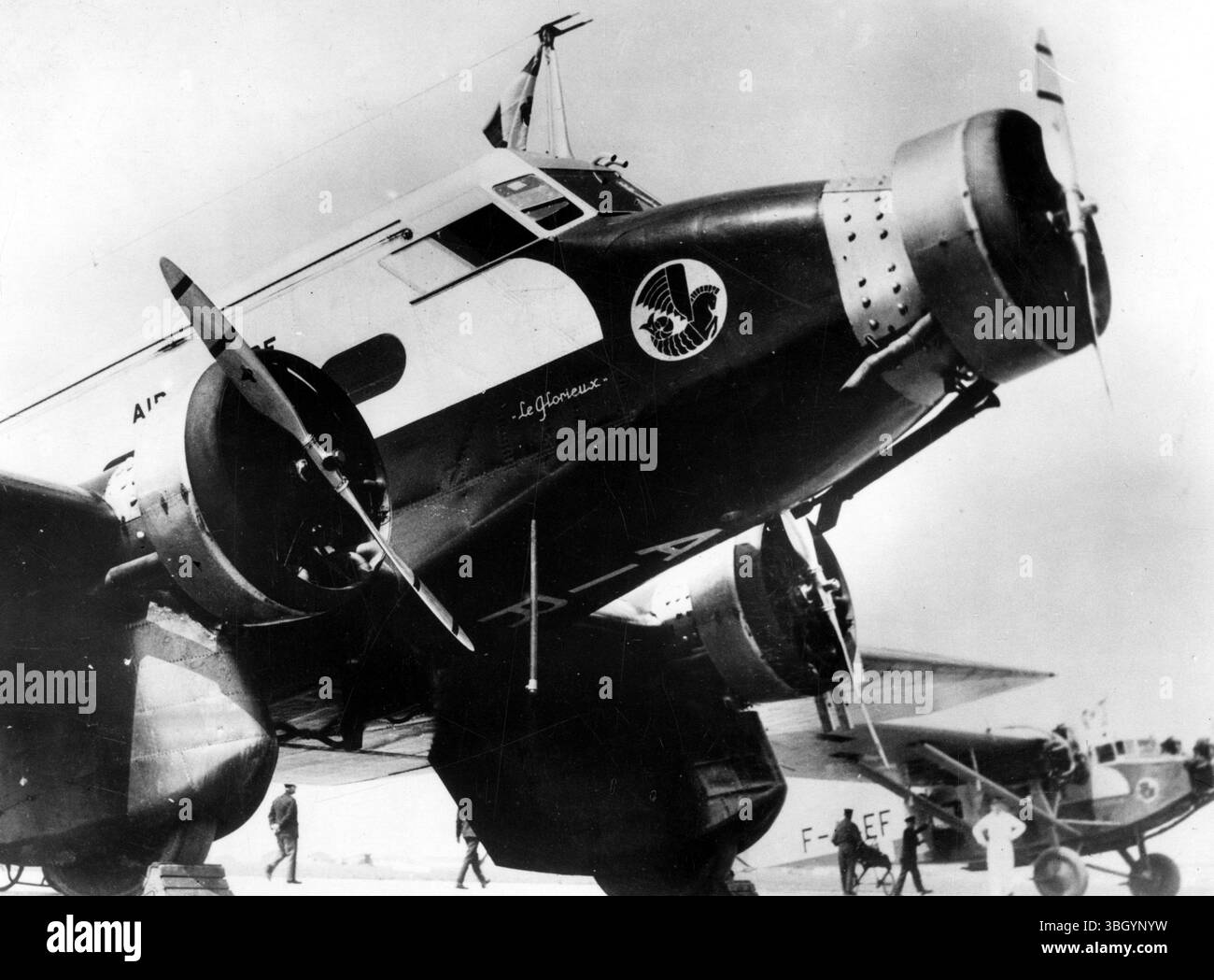The first of the new Air France Golden Clipper planes , Le Glorieux ...