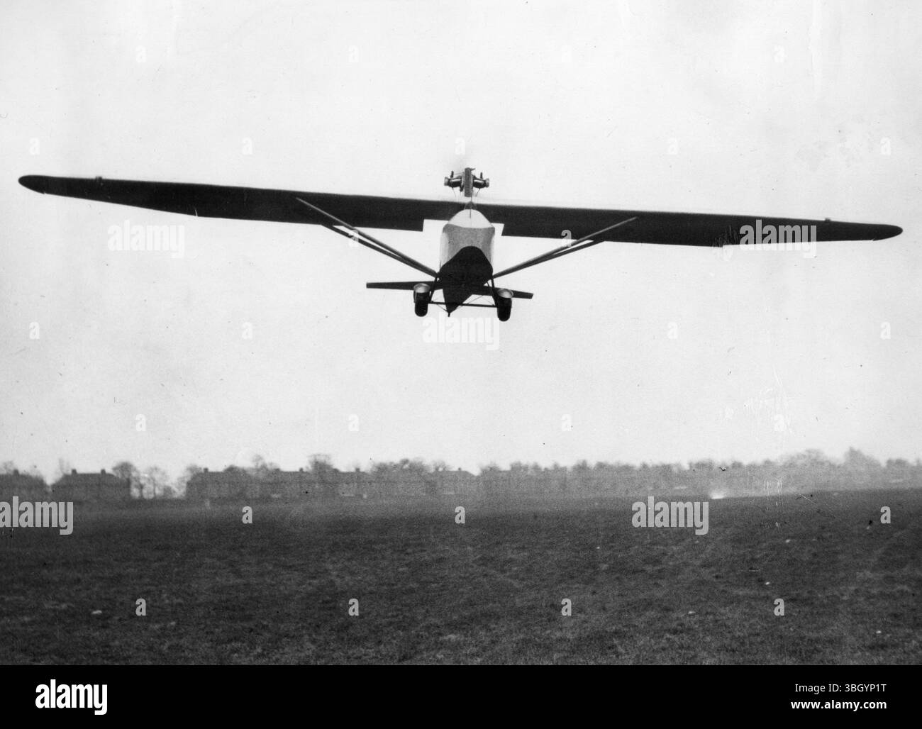 New 4 HP aeroplane designed by famous German gliding expert Herr Robert ...