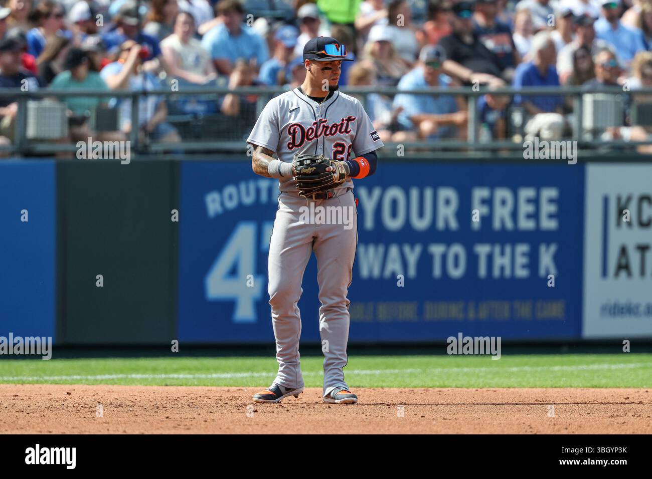 Kansas City, MO, USA. 31st May, 2025. Detroit Tigers third baseman ...