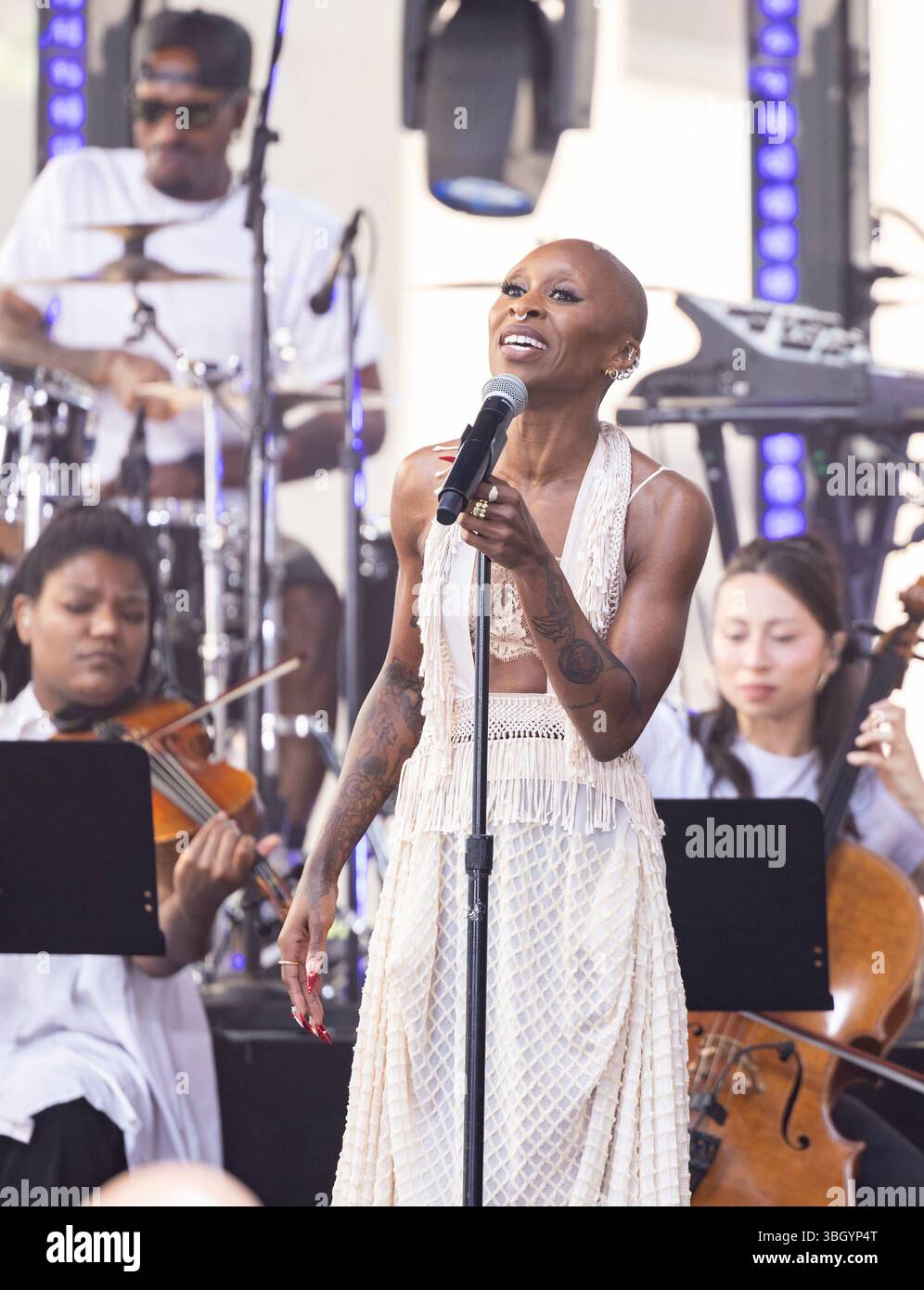 Singer-actor Cynthia Erivo performs on NBC's Today show at Rockefeller ...