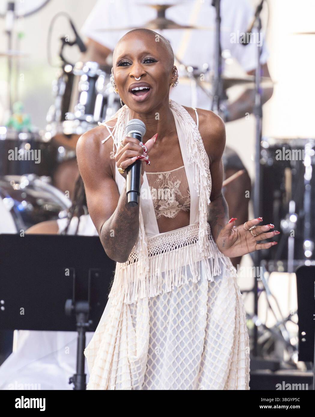 Singer-actor Cynthia Erivo performs on NBC's Today show at Rockefeller ...