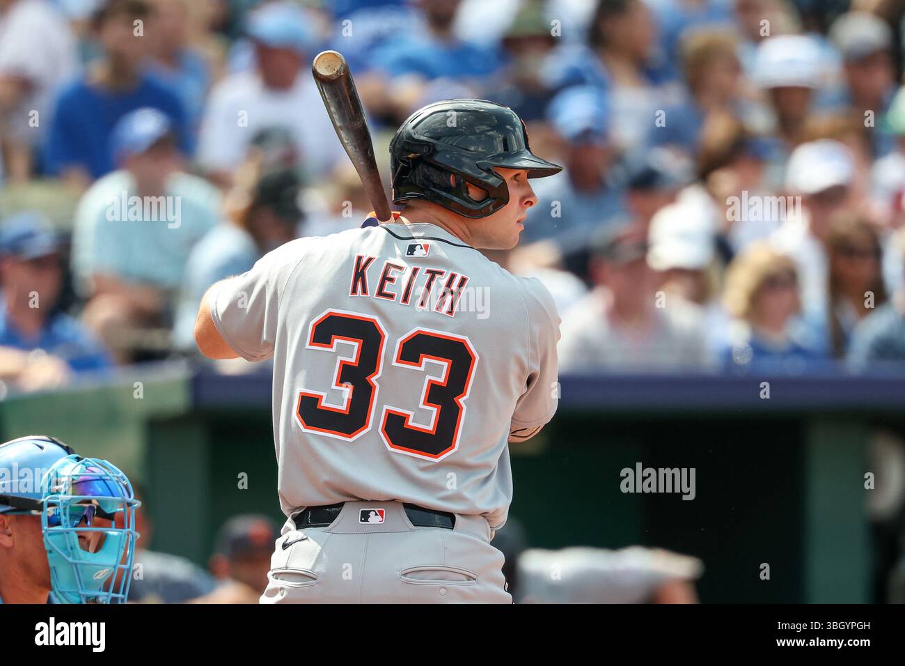 Kansas City, MO, USA. 31st May, 2025. Detroit Tigers designated hitter ...