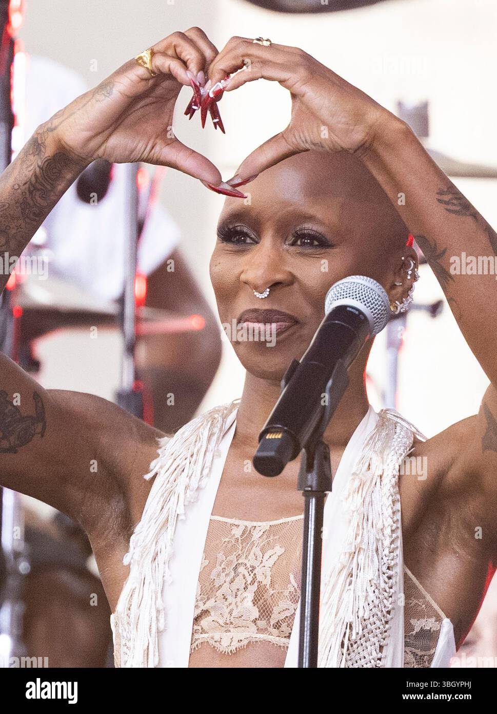 Singer-actor Cynthia Erivo performs on NBC's Today show at Rockefeller ...