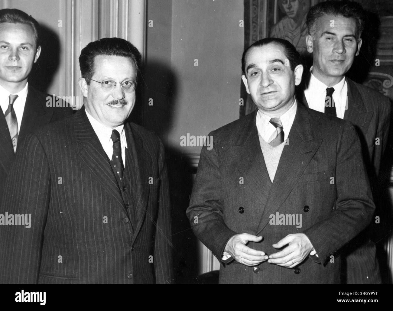 Edvard Kardelj (middle left) was a journalist and one of the leading ...