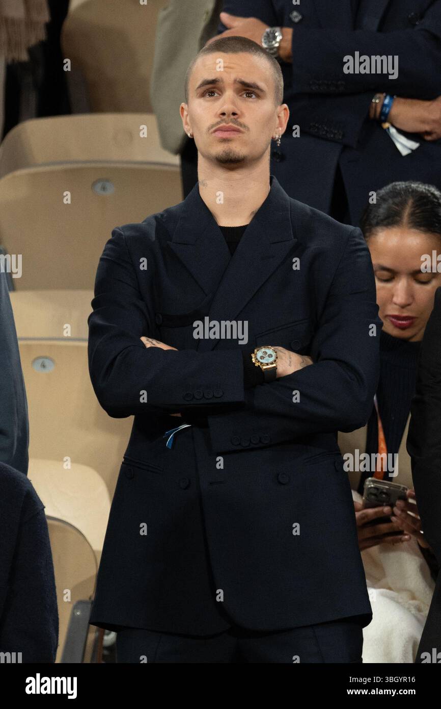 Mario Beckham attends the Roland Garros 2025 tournament on June 6, 2025 ...