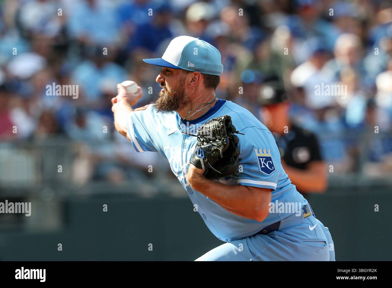 Kansas City, MO, USA. 31st May, 2025. Kansas City Royals relief pitcher ...