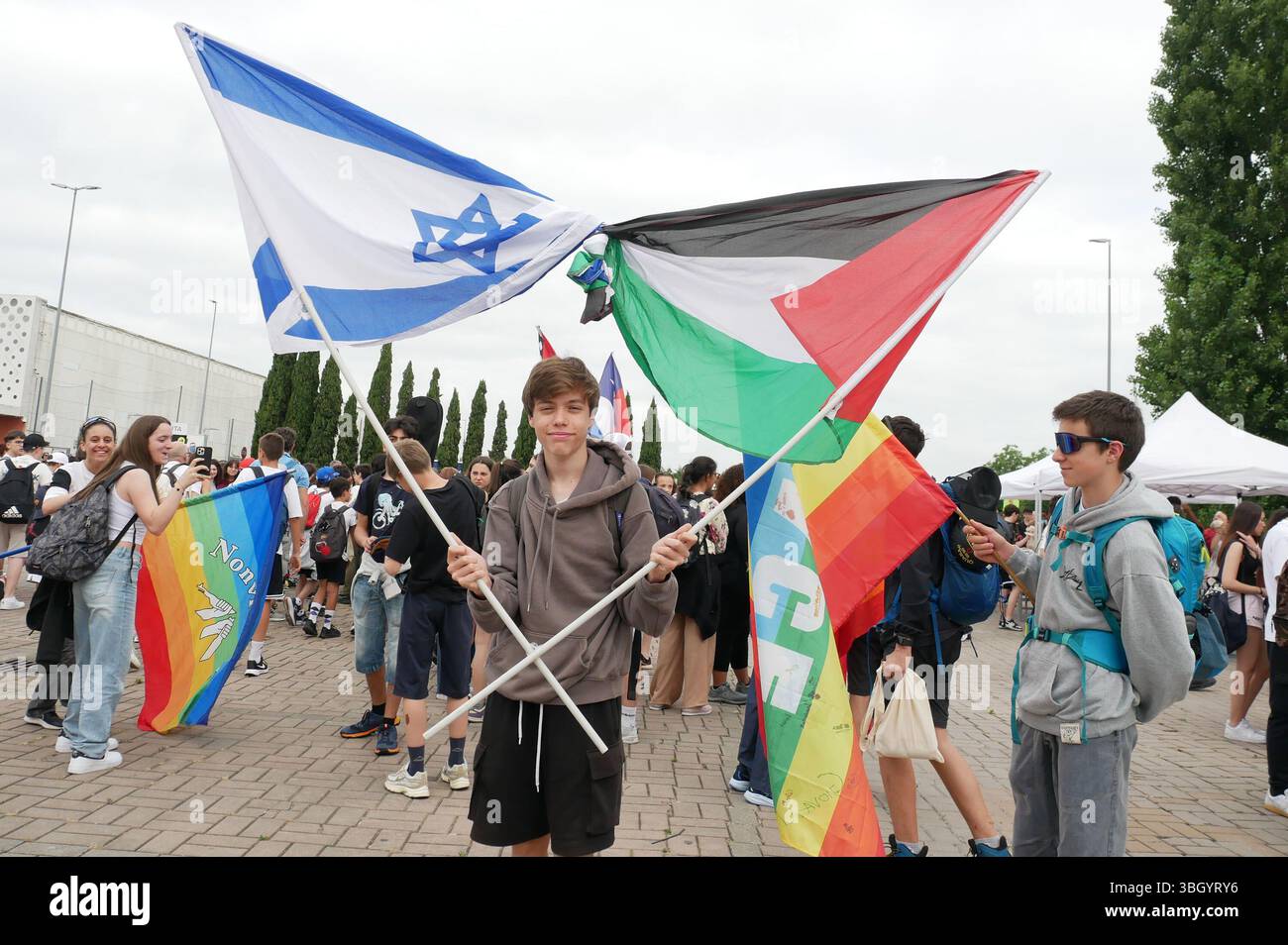 Italy, Arezzo, 6 June, 2025 : Peace meeting at 'Rondine', the citadel ...