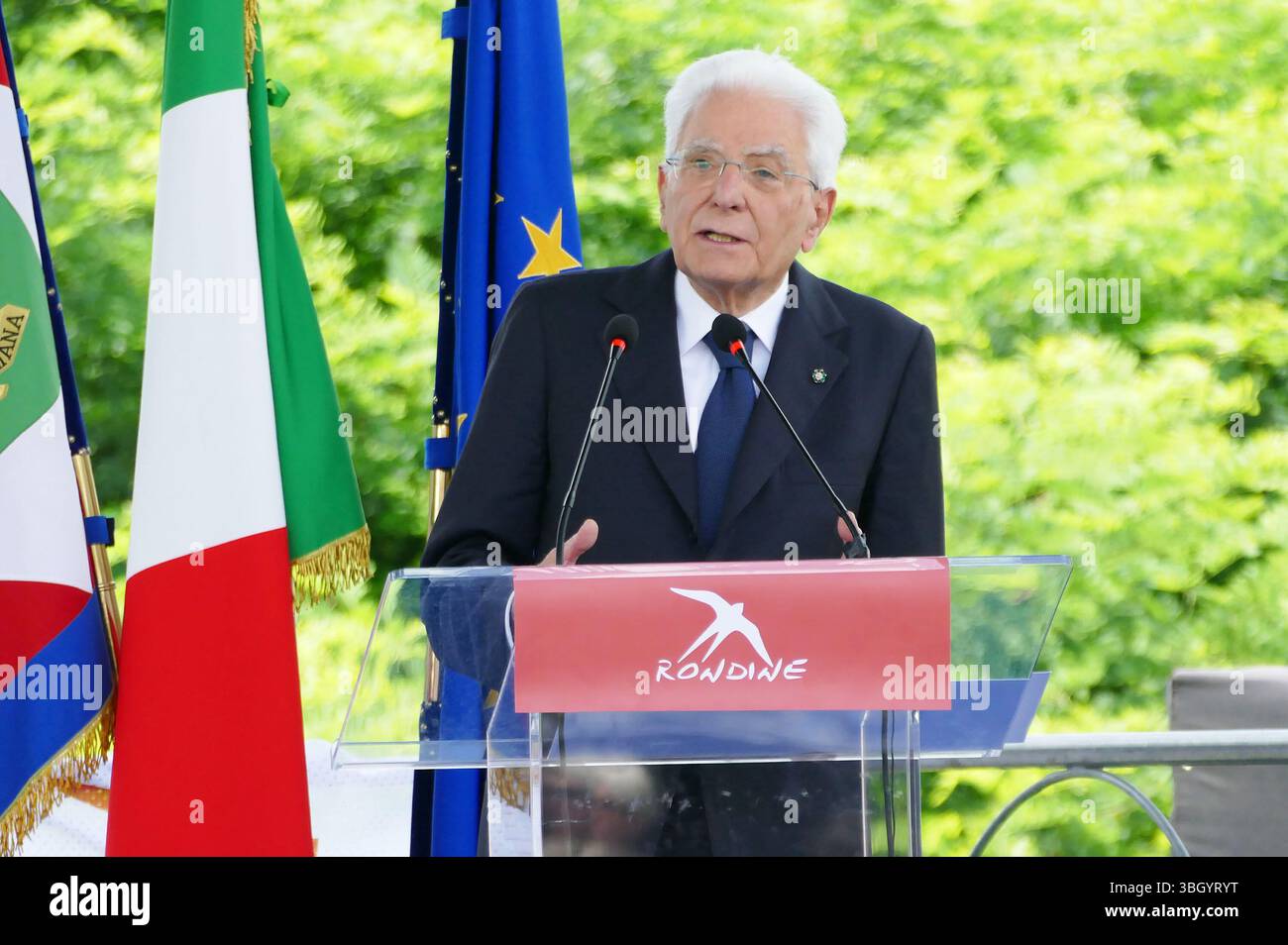 Italy, Arezzo, 6 June, 2025 : The Italian President Sergio Mattarella ...
